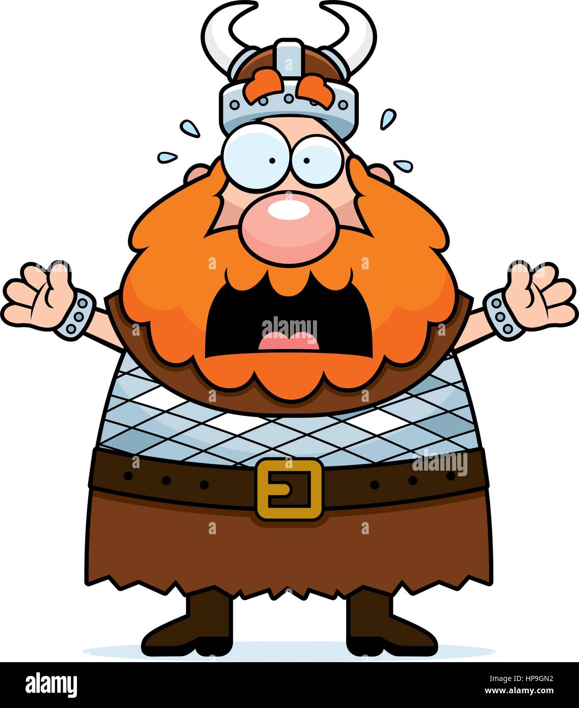 A cartoon viking with a scared expression Stock Vector Image & Art - Alamy