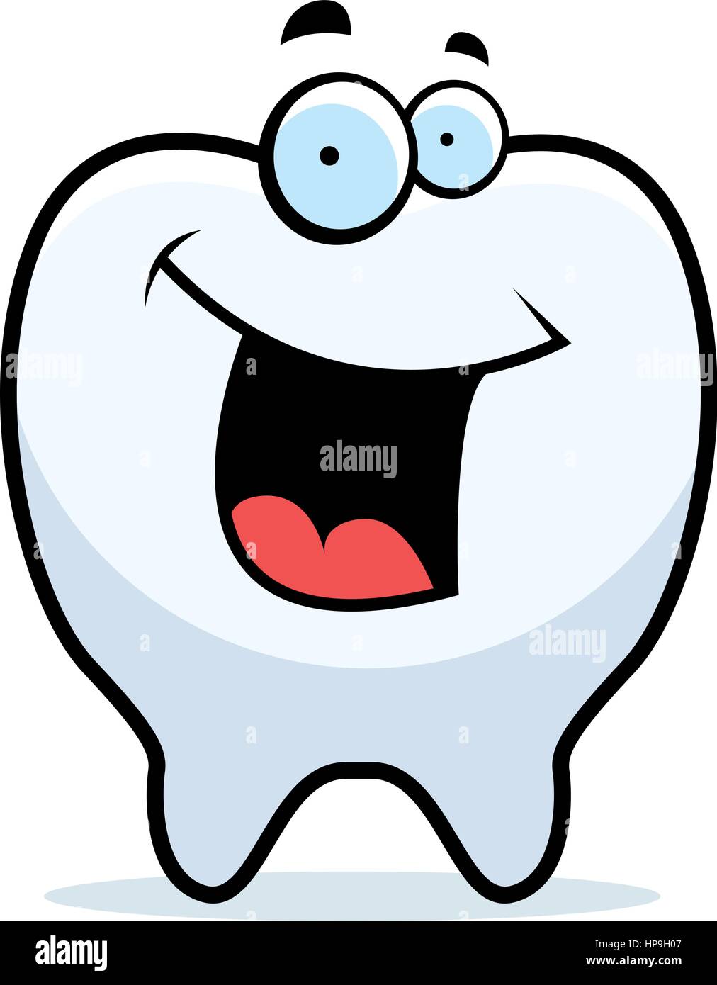 A cartoon white tooth smiling and happy Stock Vector Image & Art - Alamy