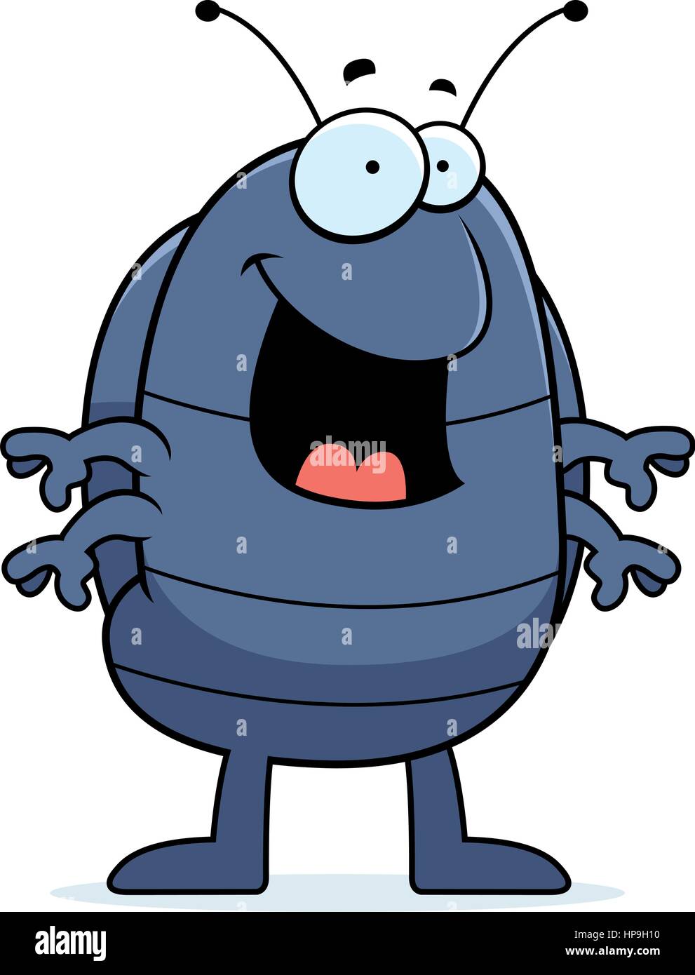 A happy cartoon pill bug standing and smiling Stock Vector Image & Art ...