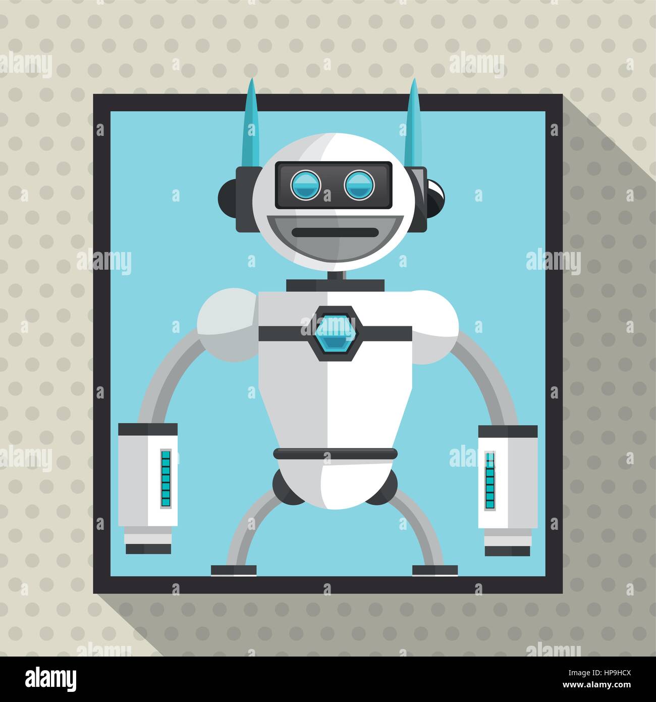 Robot concept with icon design, vector illustration 10 eps graphic ...