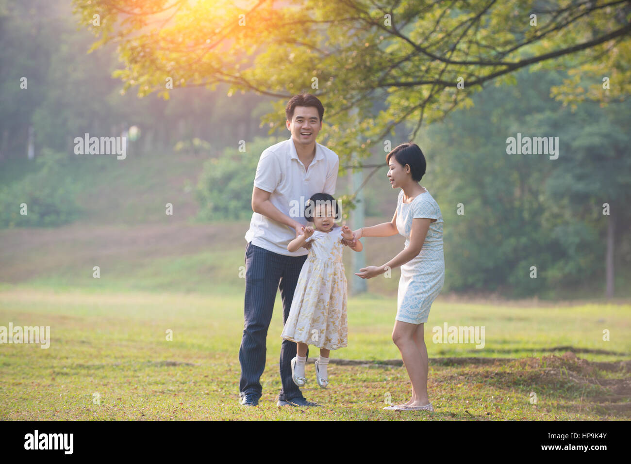 Asian family happy enjoy having hi-res stock photography and images - Alamy