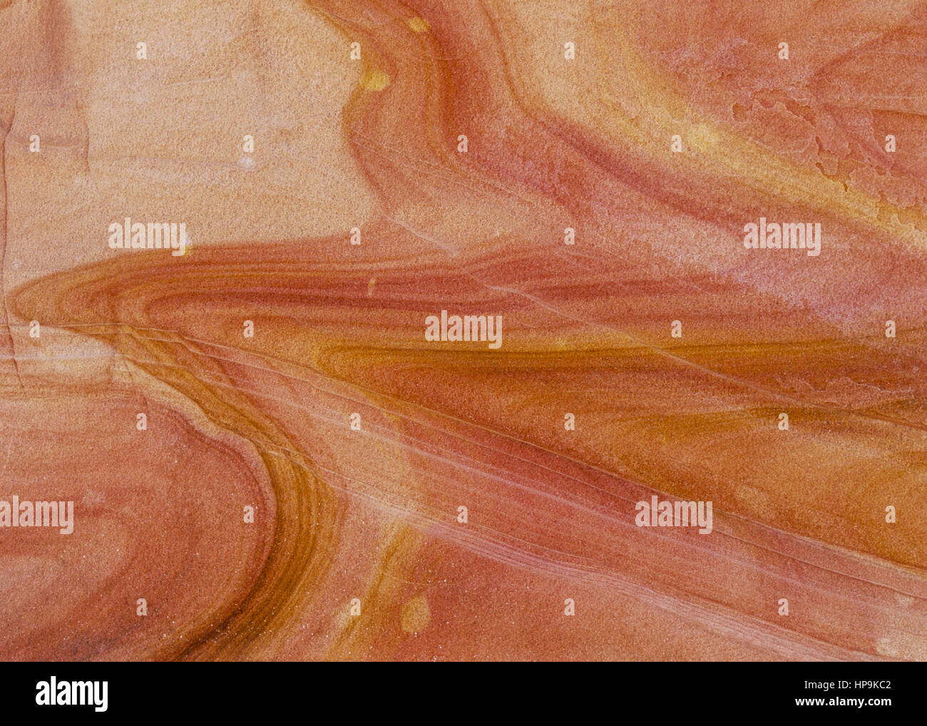 Oranger Sandstein mit Baenderung, Detail Stock Photo - Alamy