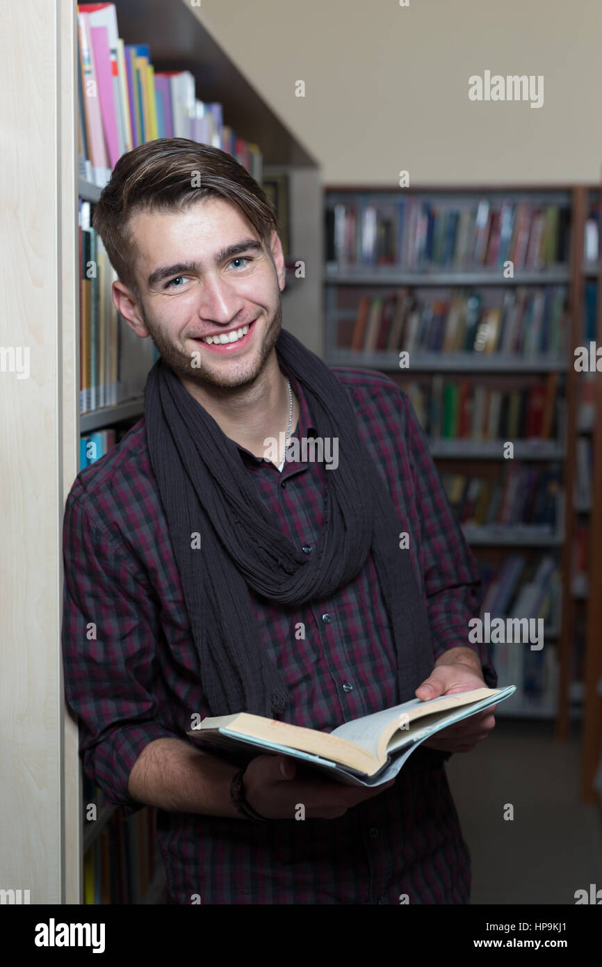 College Student, Student, Book. Student in library at university Stock ...