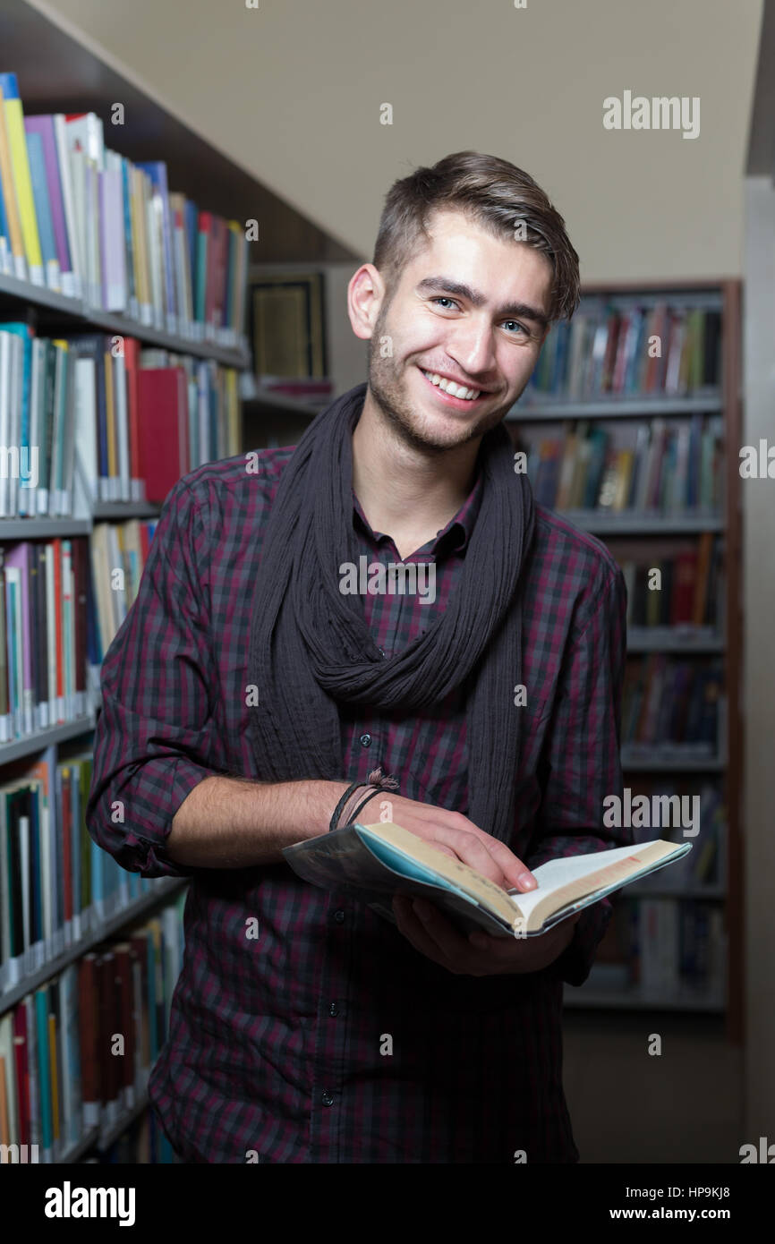 College Student, Student, Book. Student in library at university Stock ...