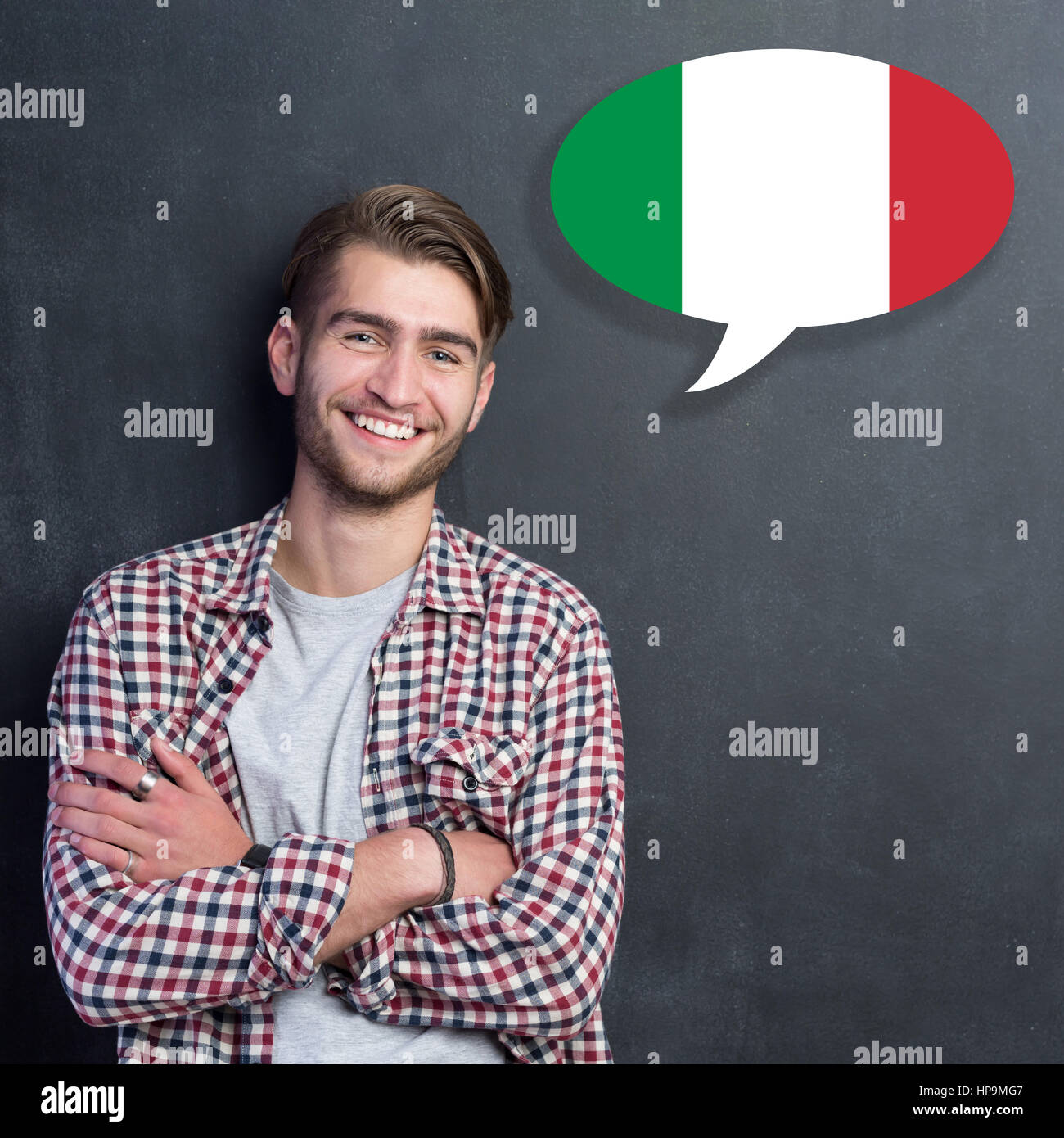 Speech bubble do you speak italian hi-res stock photography and images ...
