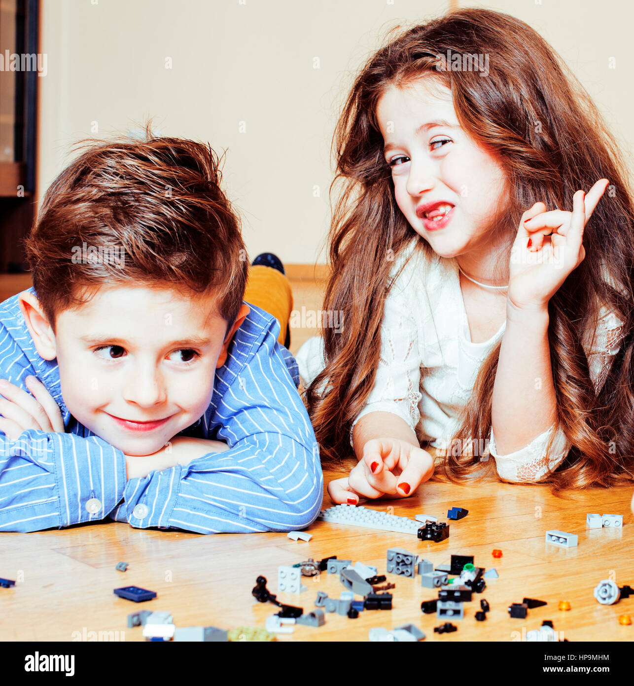 Funny Cute Children Playing Lego High Resolution Stock Photography and ...