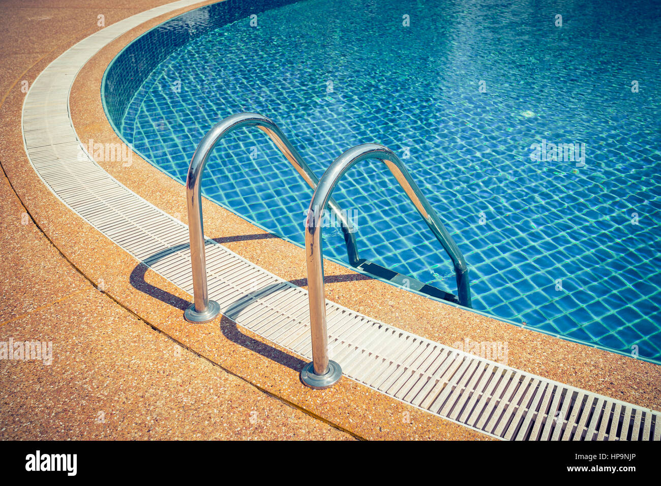 swimming pool with stair at sport center Stock Photo - Alamy