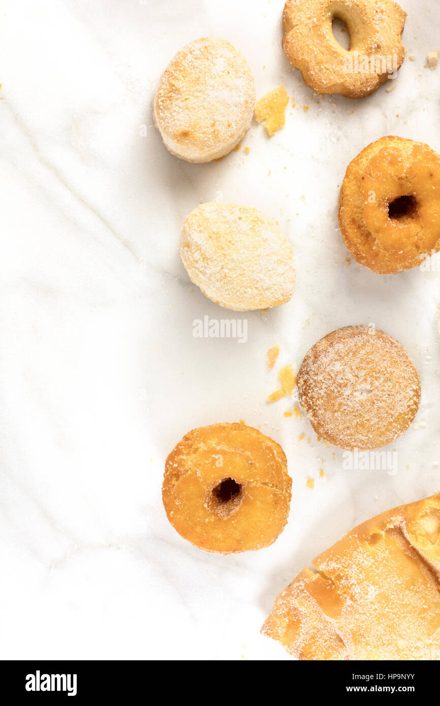 A photo of mantecados, polvorones and other traditional Spanish cookies ...