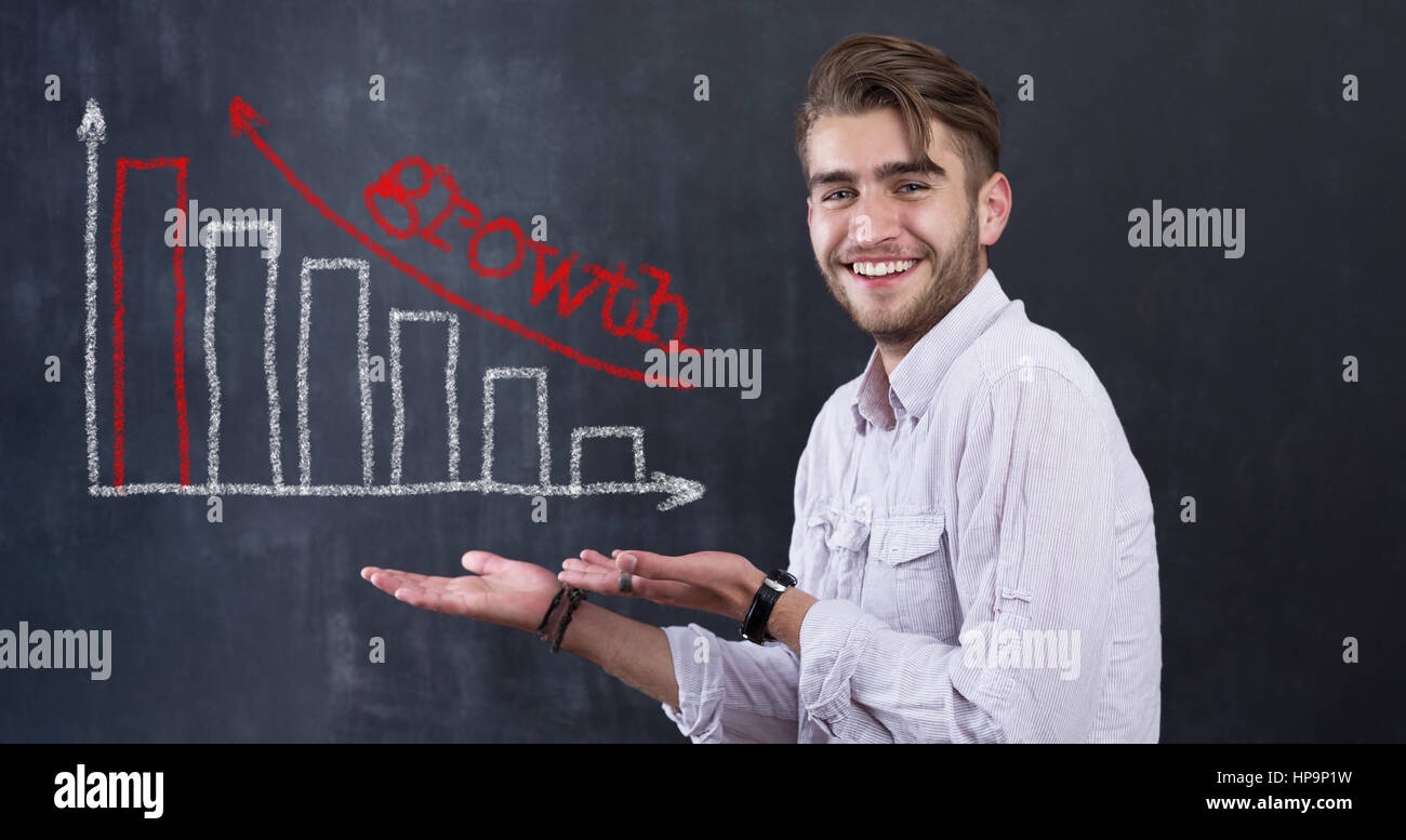 Building business. Concept image of developing growth strategy ...