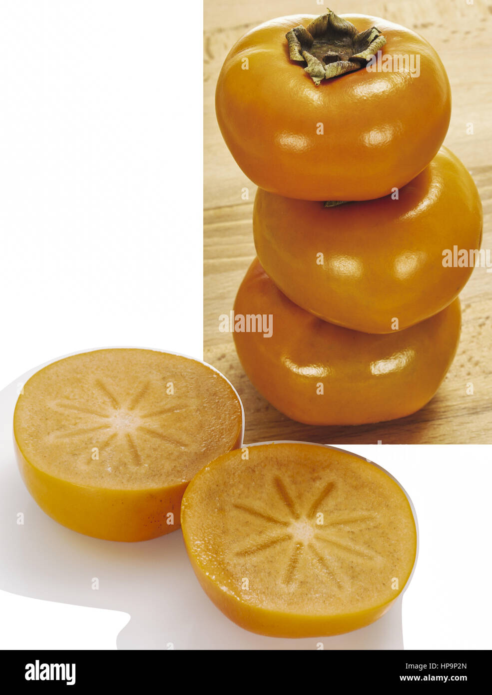 Kaki Sharon Fruechte Stock Photo - Alamy