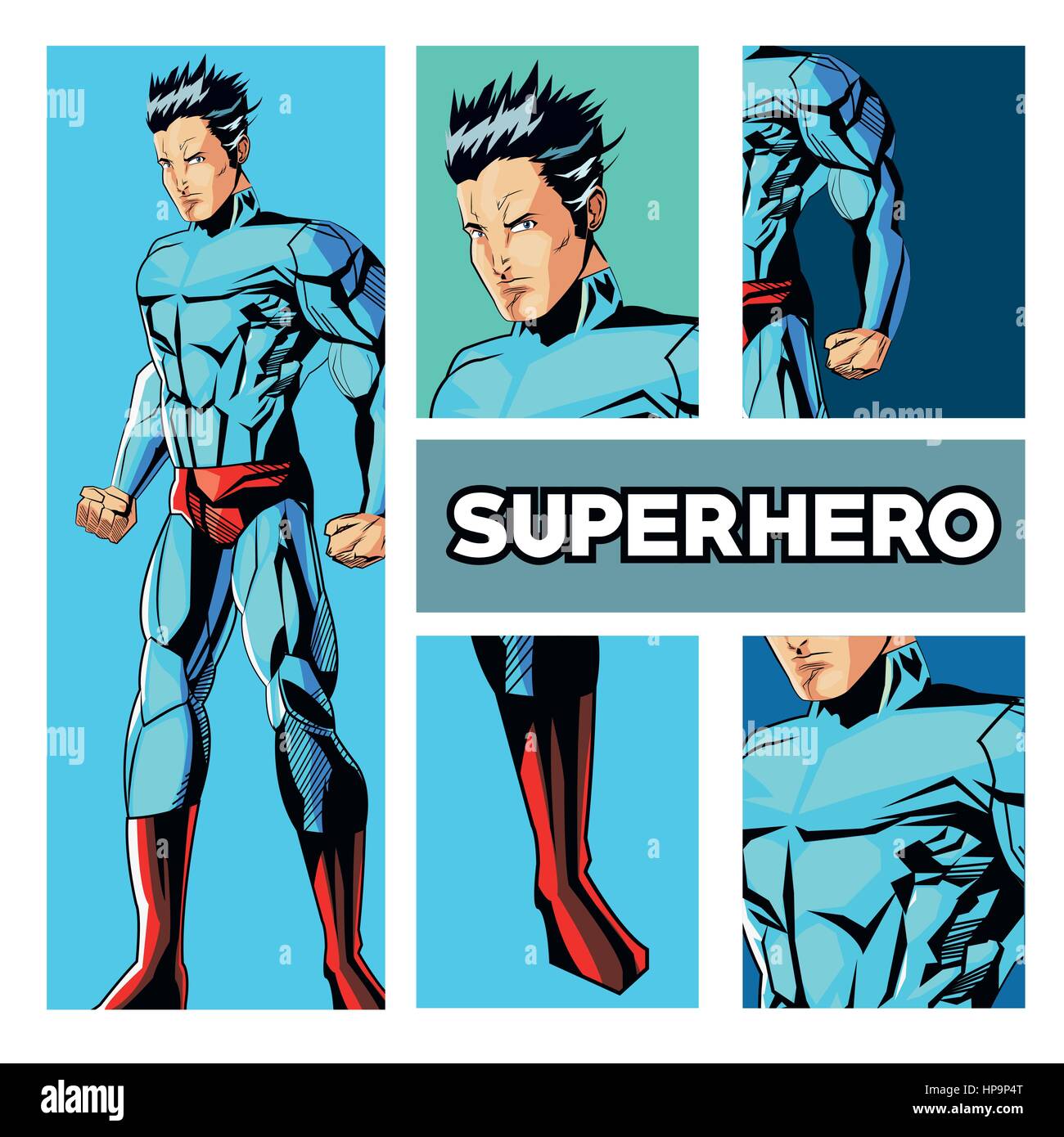 Draw superhero cartoon style vector hi-res stock photography and images ...