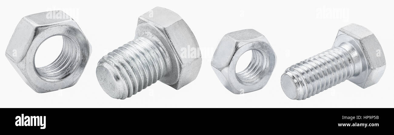 Schrauben und Muttern Stock Photo - Alamy