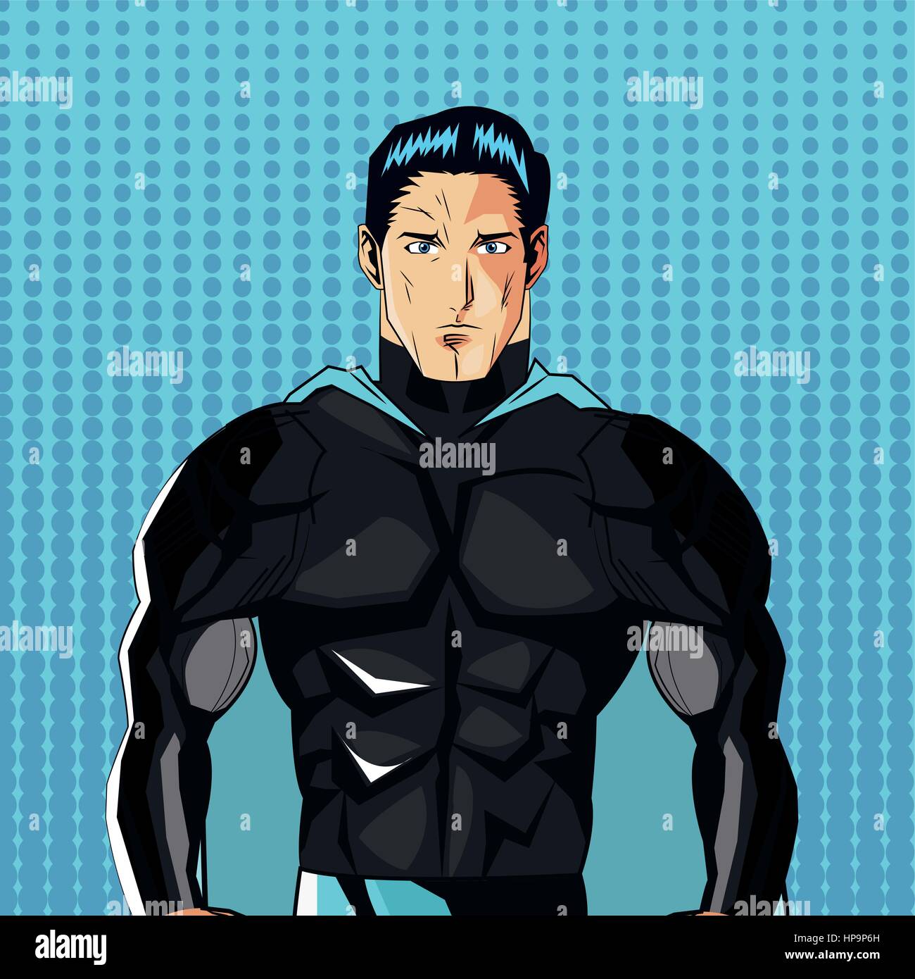 Draw of Superhero, cartoon style, vector illustration Stock Vector ...