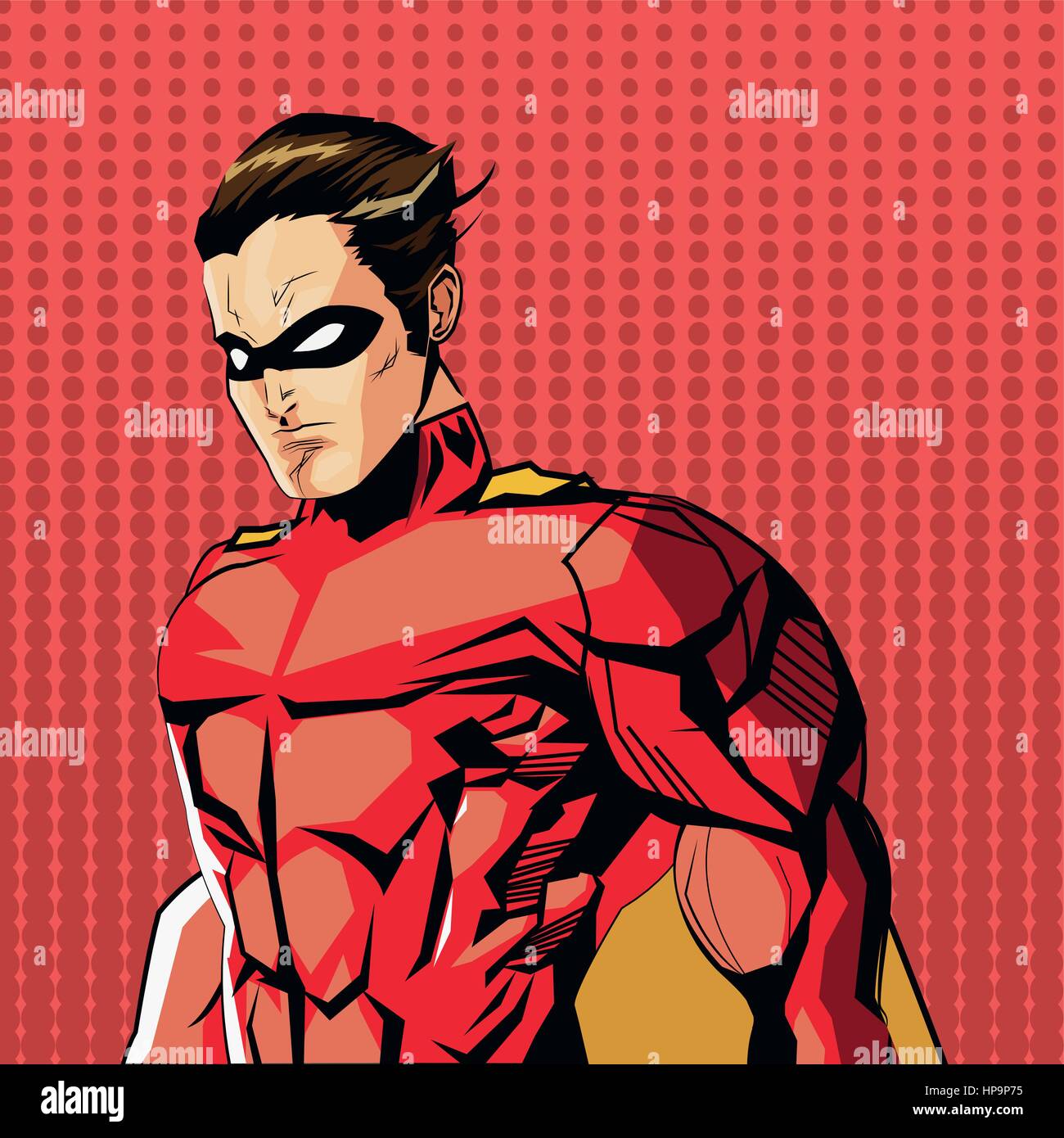 Draw of Superhero, cartoon style, vector illustration Stock Vector ...