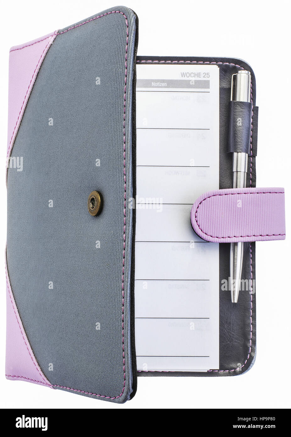 Timeplaner, Kalender, in Mappe Stock Photo - Alamy
