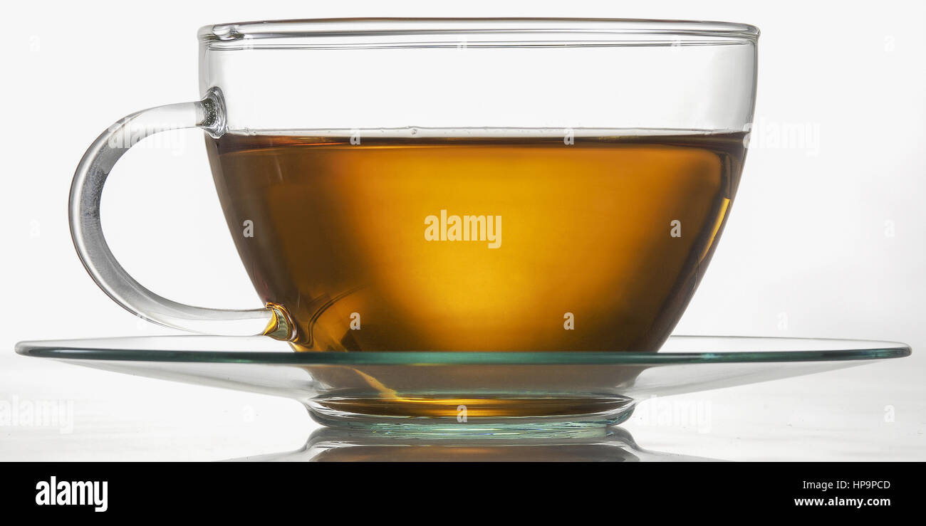 Teetasse aus Glas Stock Photo - Alamy