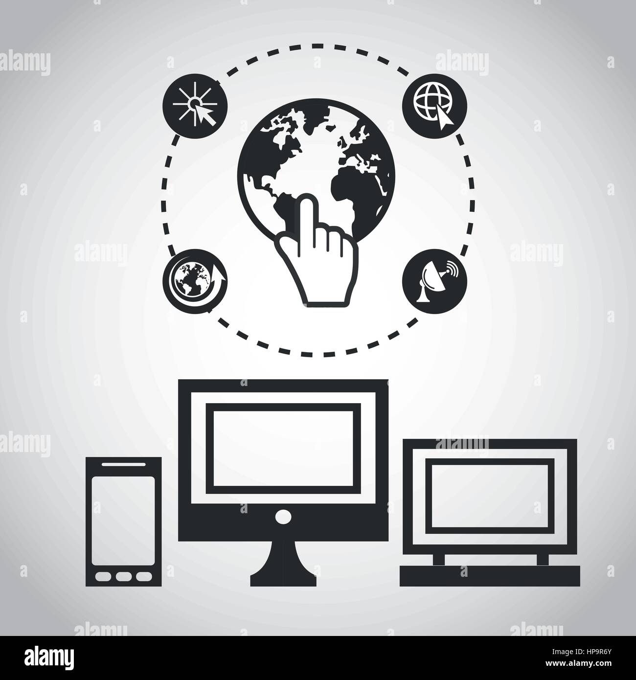 Internet concept with icon design, vector illustration 10 eps graphic ...