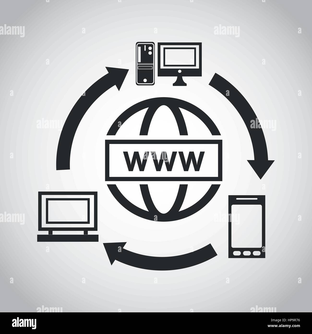 Internet concept with icon design, vector illustration 10 eps graphic ...