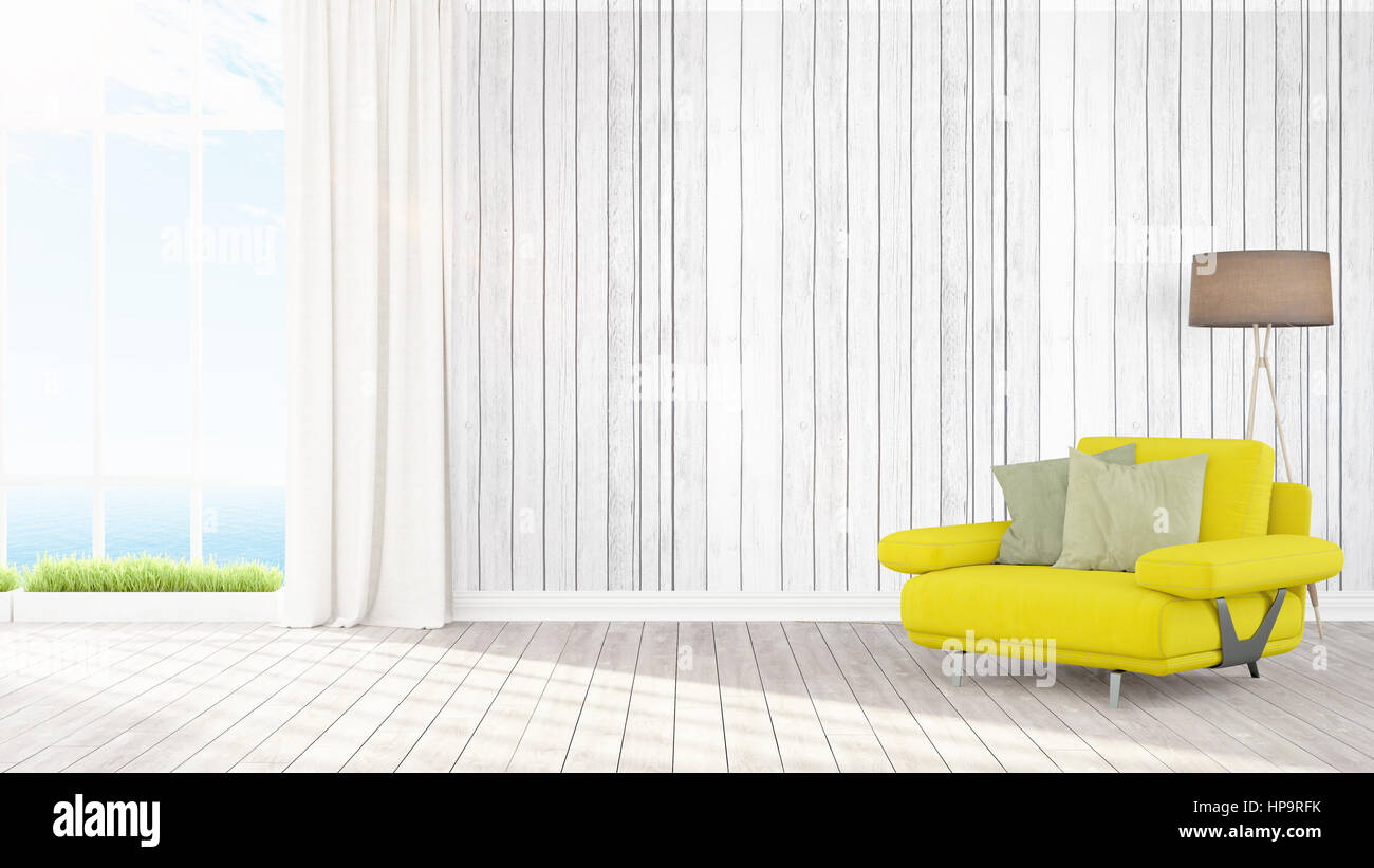 Modern bright interior . 3D rendering Stock Photo - Alamy