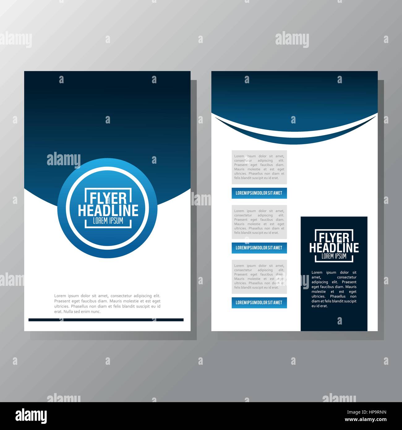 Flyer Headline design. Paper icon. Colorful design Stock Vector Image ...