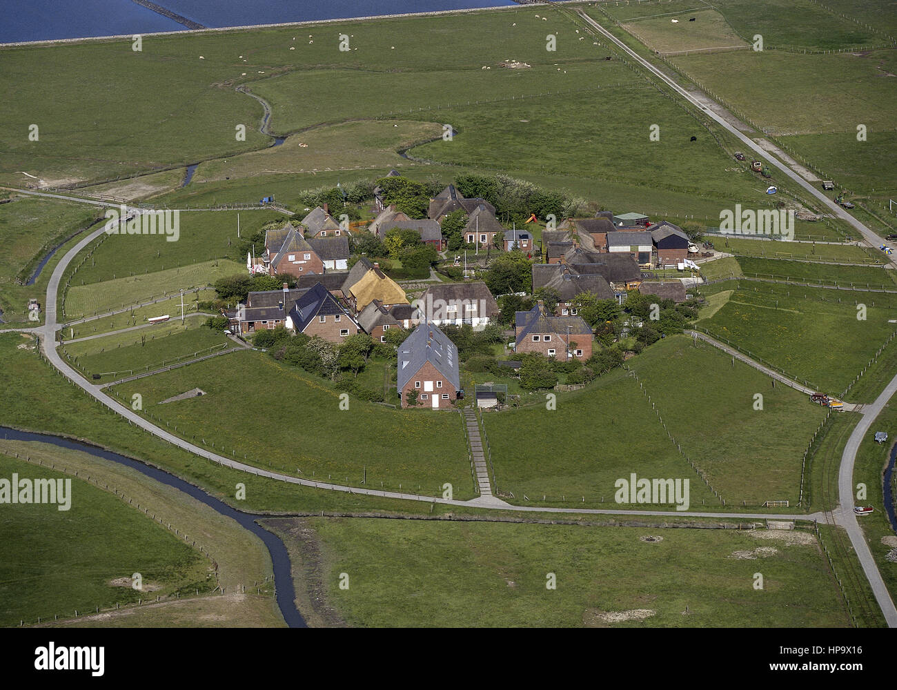 Hallig Oland, Nordfriesland, Schleswig-Holstein, Deutschland Stock ...