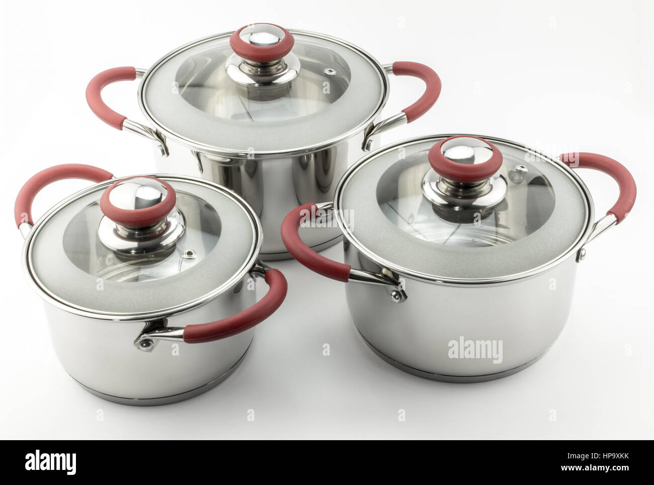 Stainless steel cooking pots hi-res stock photography and images - Alamy
