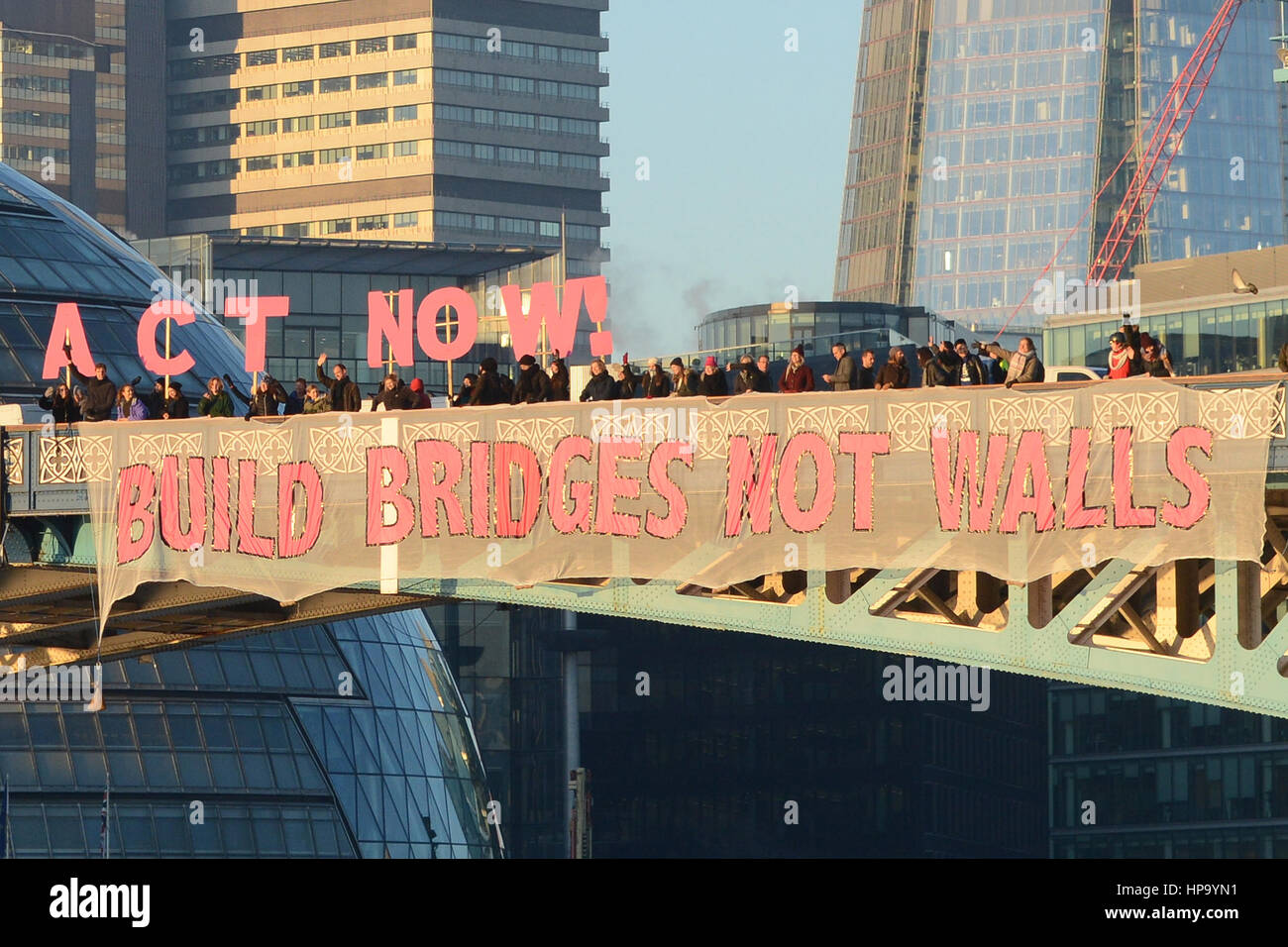 On the day of US President-Elect Donald Trump’s inauguration campaign ...