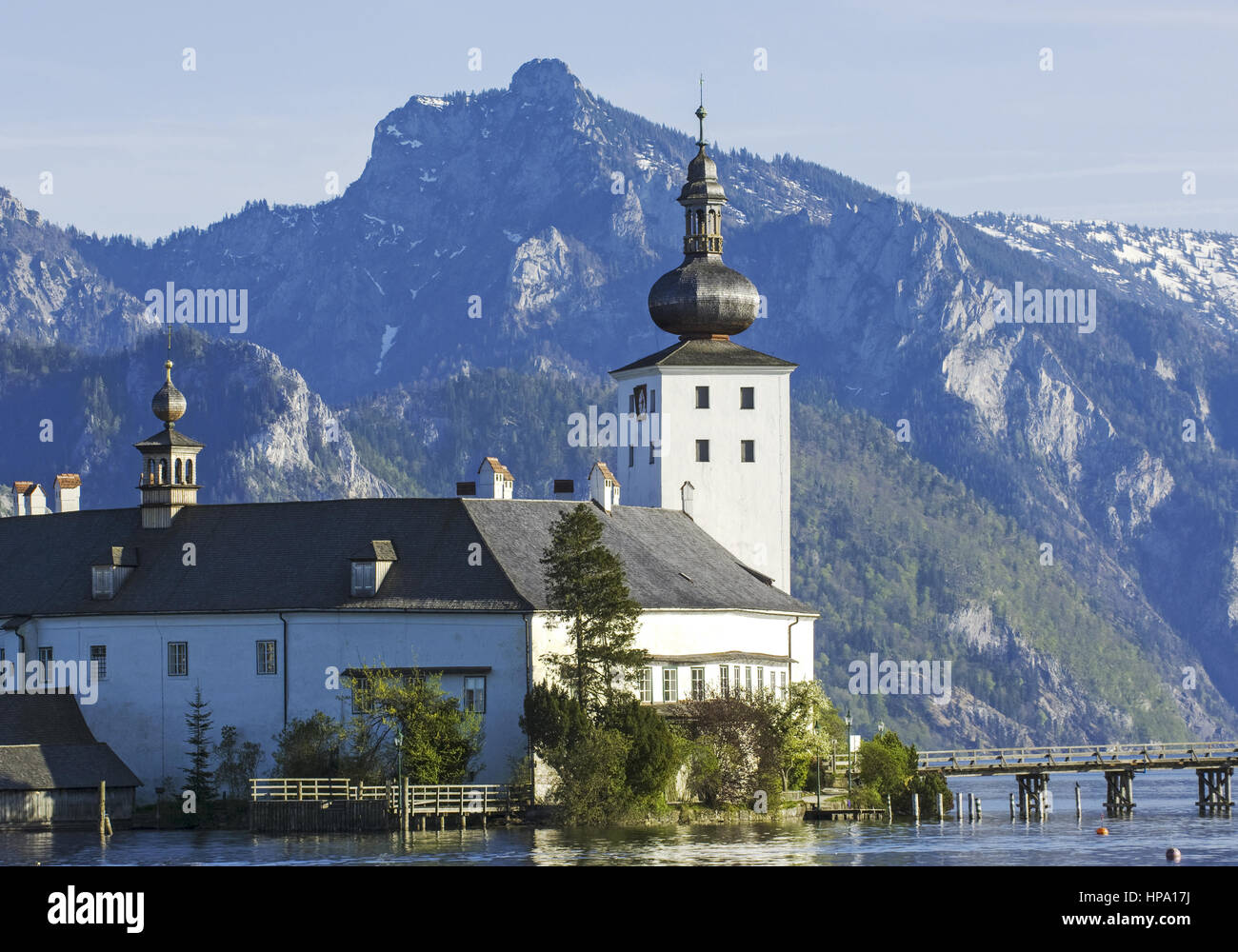 Schloss Orth am Traunsee, Salzkammergut, Oberoestereich Stock Photo - Alamy