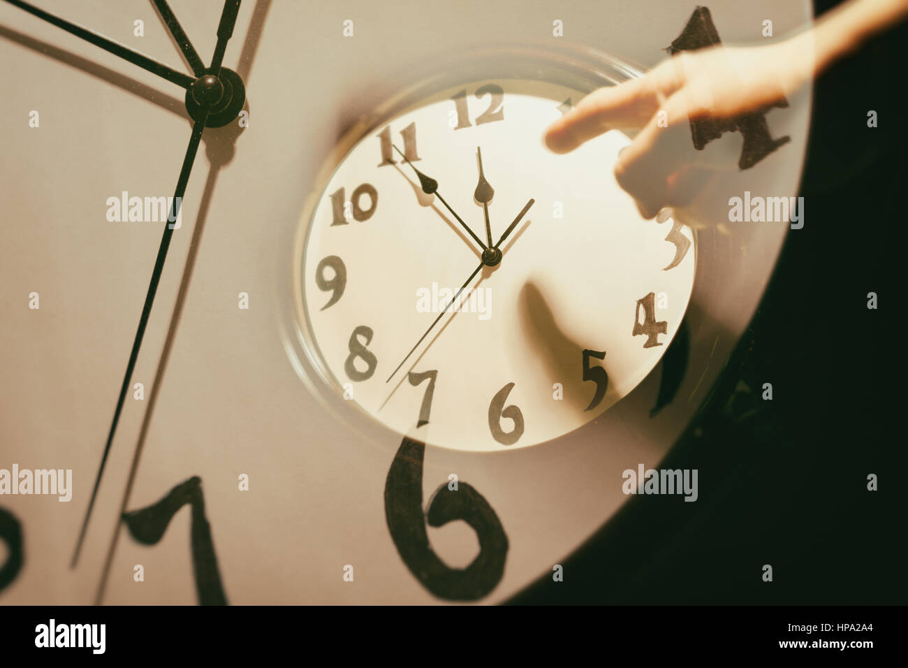 wall clock face , concept of time control Stock Photo - Alamy