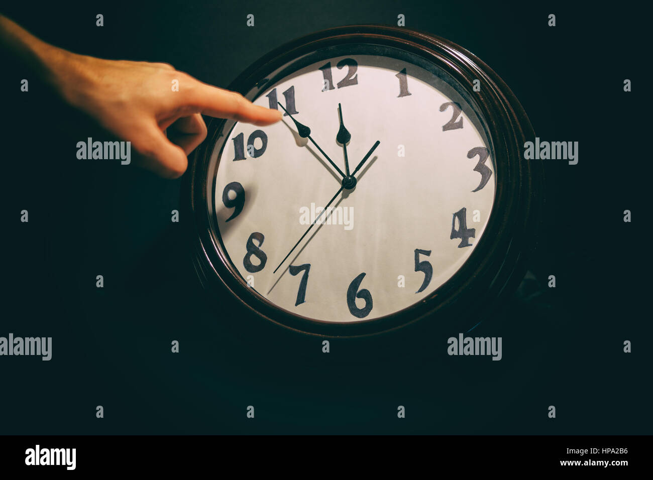 wall clock face , concept of time control Stock Photo - Alamy