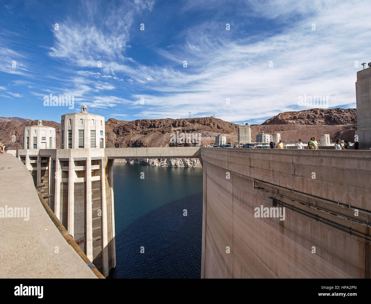 Nevada, USA - June 18, 2015: View of the Hoover Dam in Nevada, USA ...