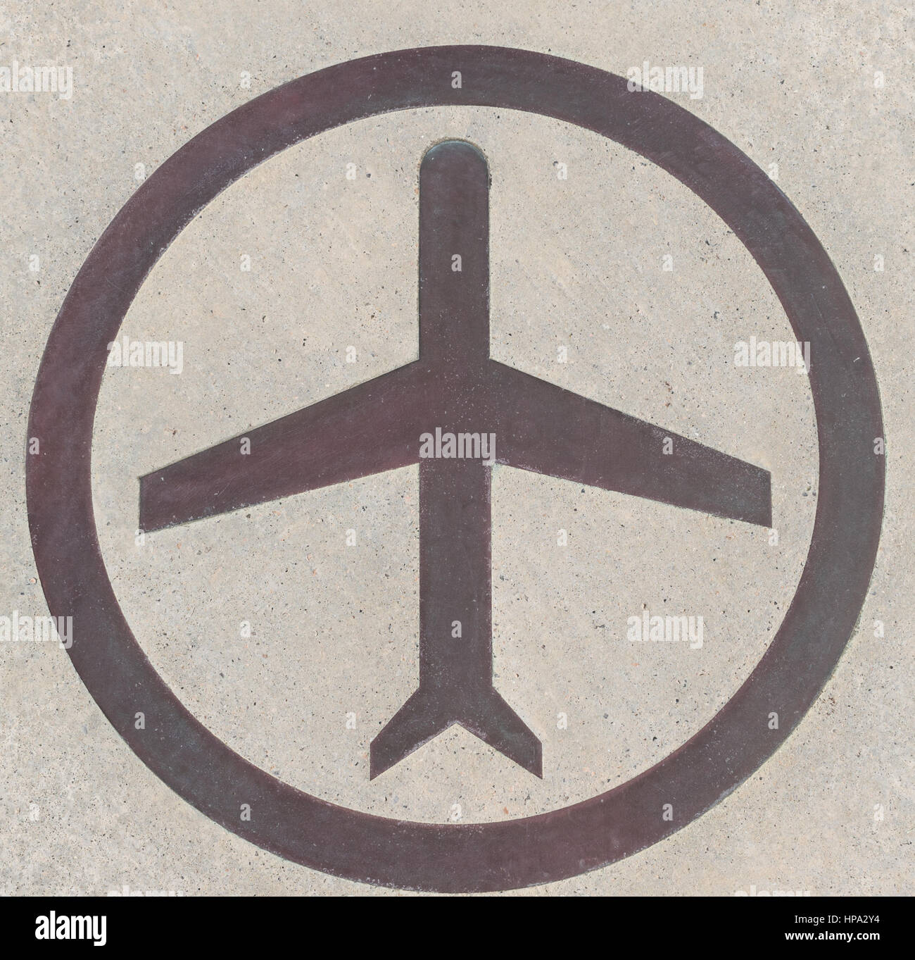 Airplane symbol hi-res stock photography and images - Alamy