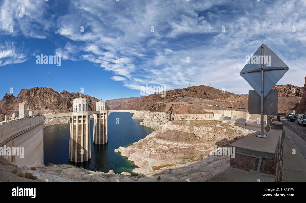 Nevada, USA - June 18, 2015: View of the Hoover Dam in Nevada, USA ...