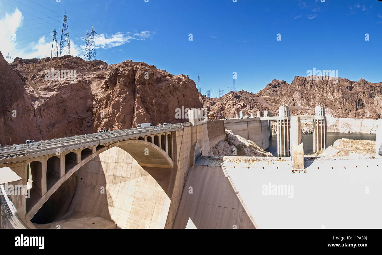 View of the Hoover Dam in Nevada, USA Stock Photo - Alamy