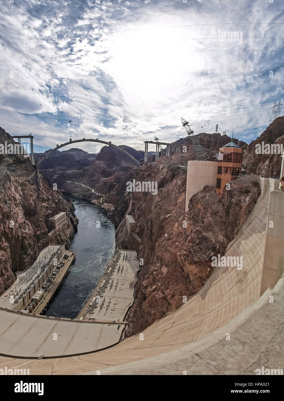 View of the Hoover Dam in Nevada, USA Stock Photo - Alamy