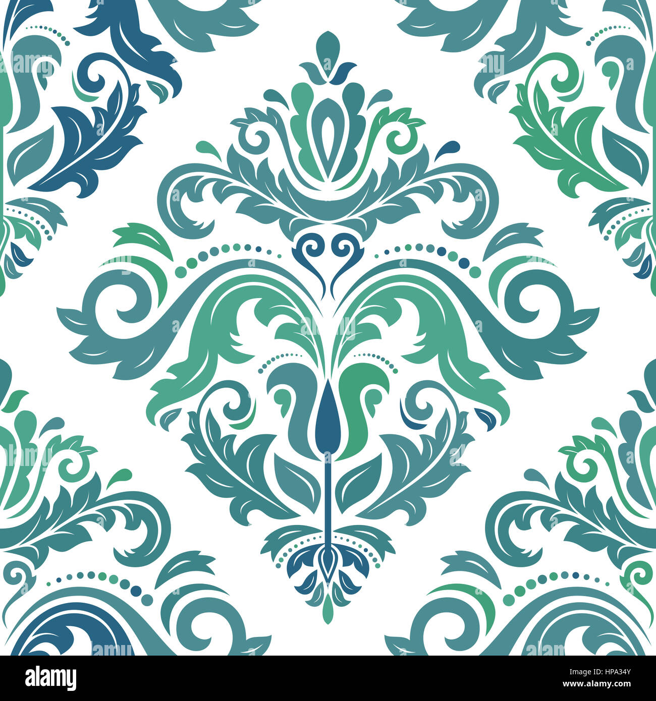 Seamless Damask Background Stock Photo - Alamy