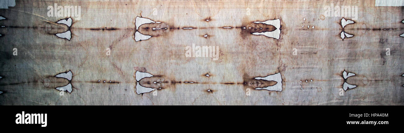 The Shroud of Turin or Turin Shroud Sindone di Torin from the Cathedral ...