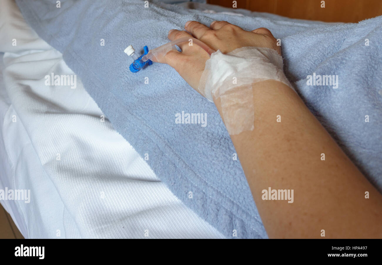Intravenous drip hand hi-res stock photography and images - Alamy