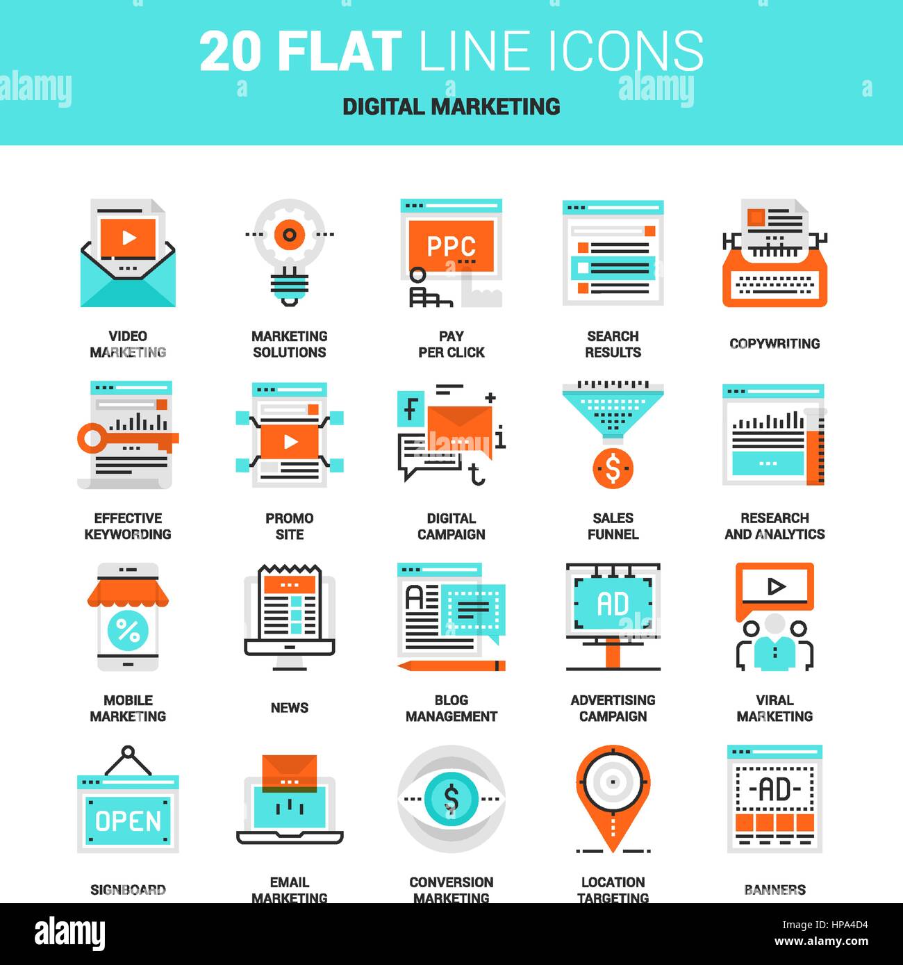 Business research digital marketing Stock Vector Images - Alamy