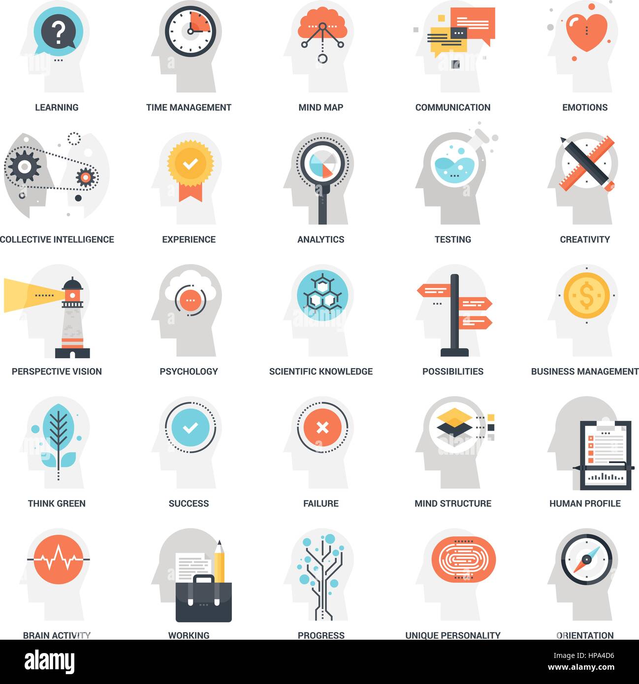 Brain function symbol Stock Vector Images - Alamy