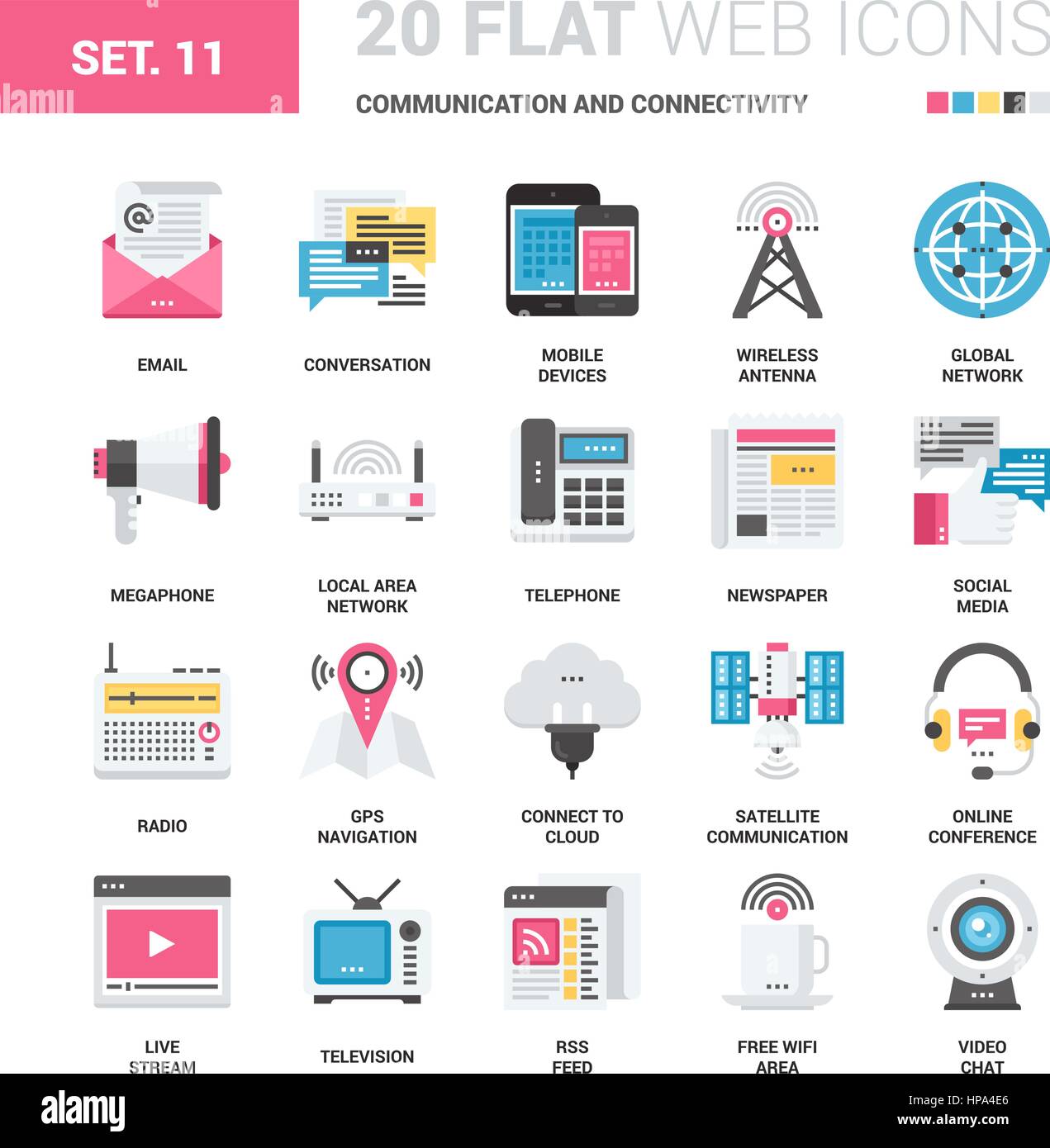 Communication and Connectivity Stock Vector Image & Art - Alamy