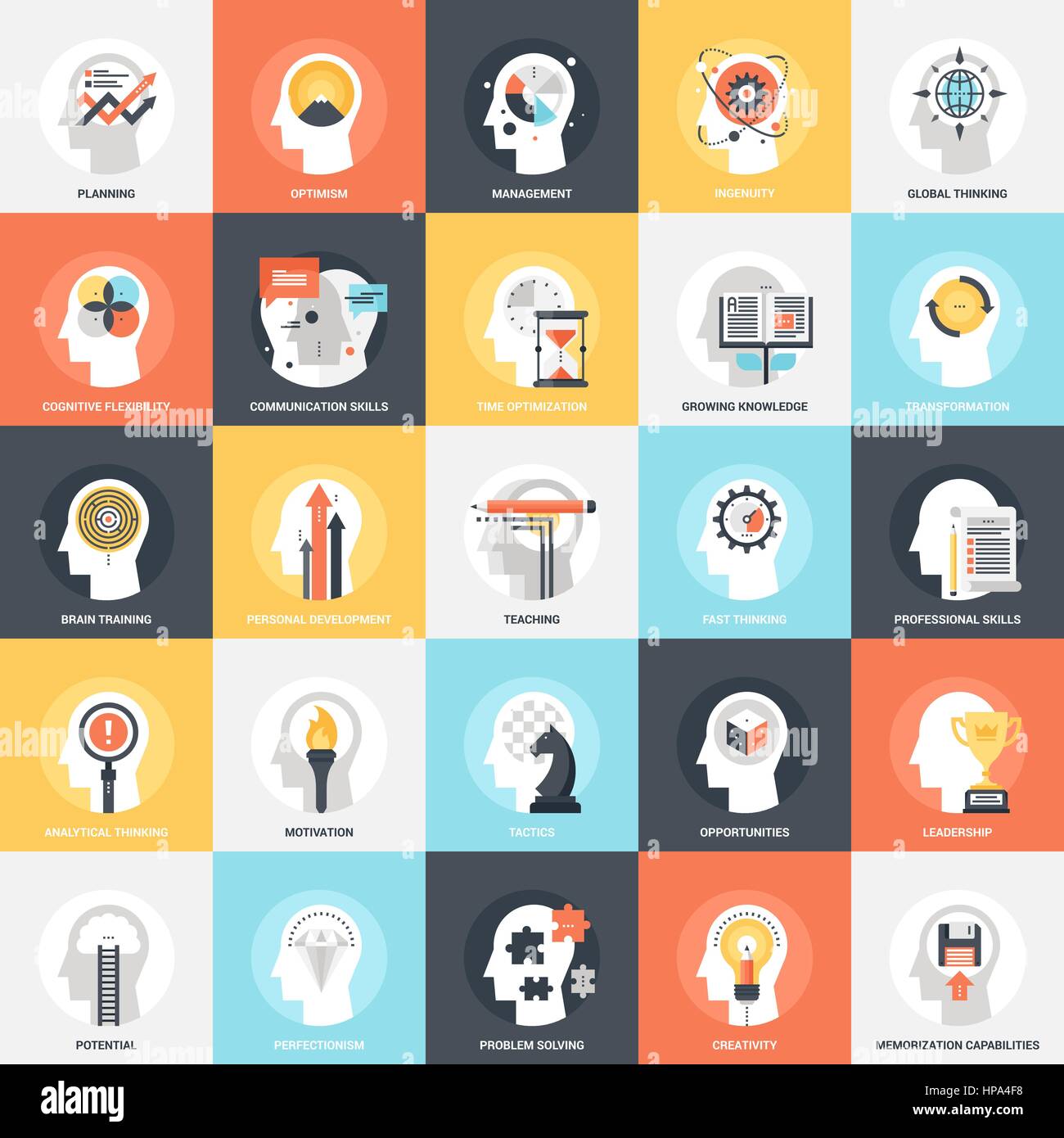 Personal Skills Icons Stock Vector Image & Art - Alamy