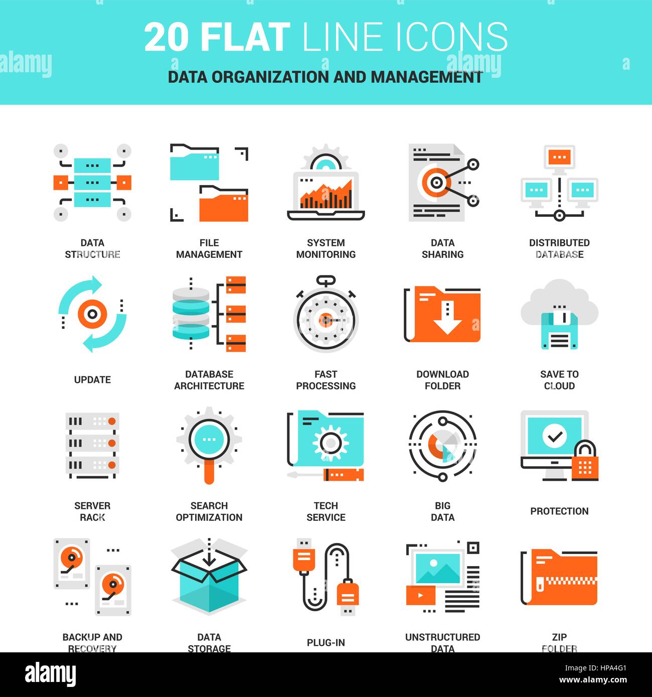 Data Organization and Management Stock Vector Image & Art - Alamy