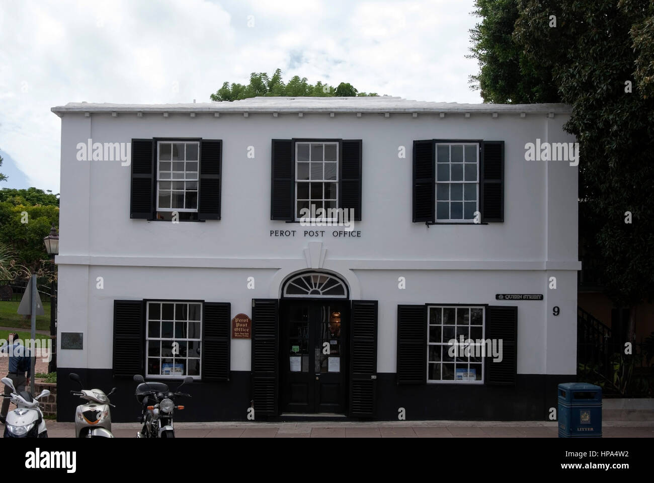 Perot Post Office 9 Queen Street Hamilton Bermuda exterior view 1842 ...