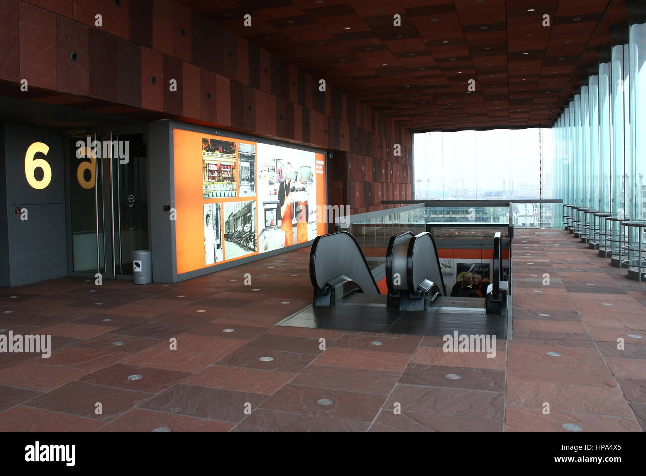 Interior of the MAS (Museum aan de Stroom) Museum, Antwerp, Belgium ...