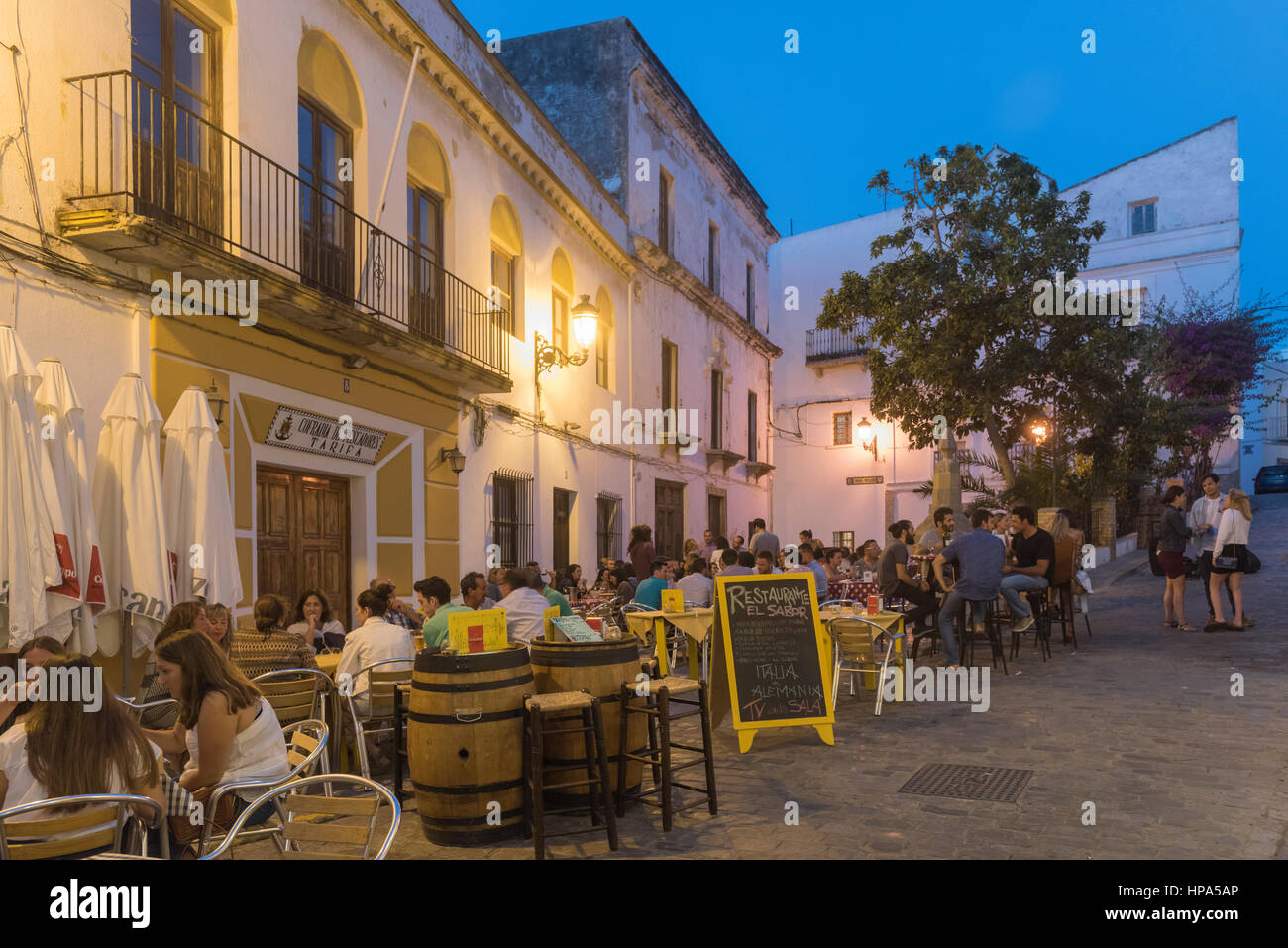 Tarifa street night tapas hi-res stock photography and images - Alamy