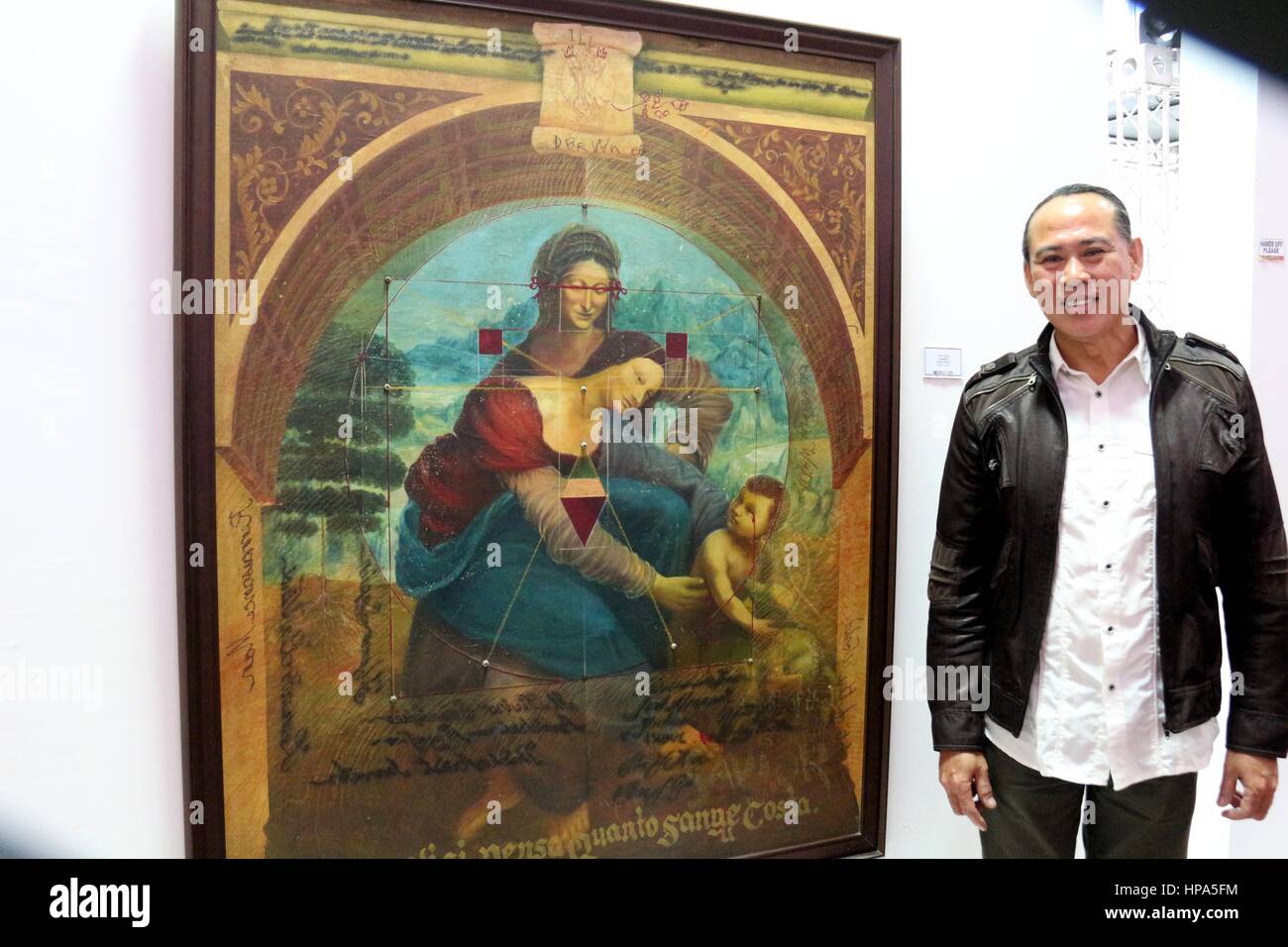 Taguig, Philippines. 20th Feb, 2017. Artist and sculptor Arnel M. Borja ...