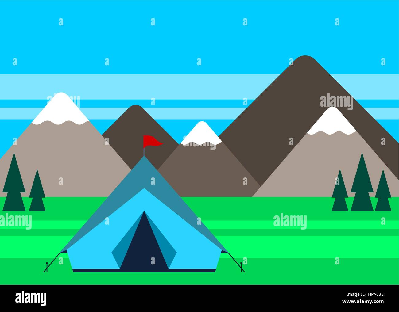 Tent camping clip art tourism hi-res stock photography and images - Alamy