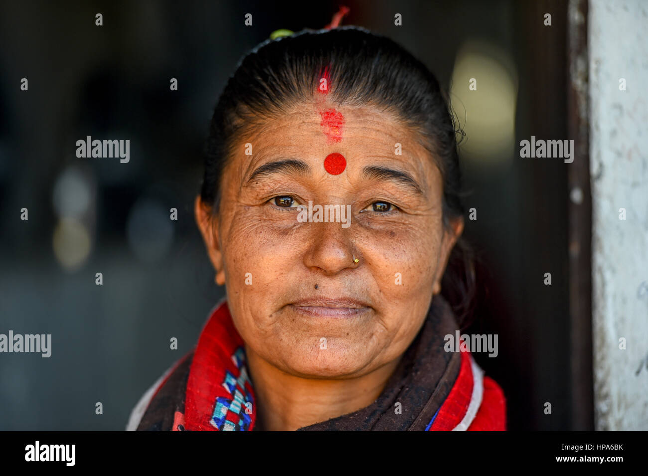 Nepali face hi-res stock photography and images - Alamy
