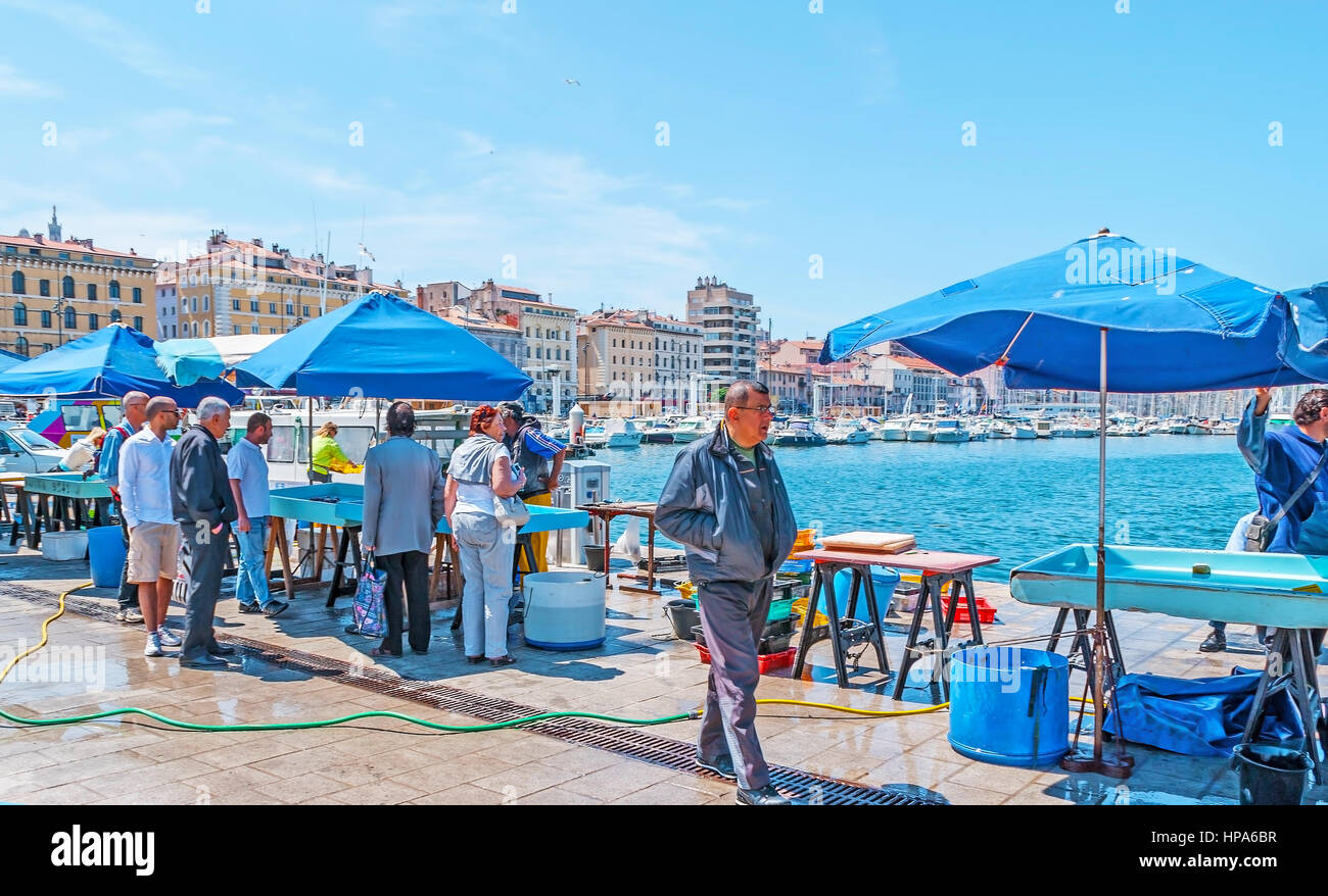 Marseille Port Fish Market Stock Photos & Marseille Port Fish Market ...
